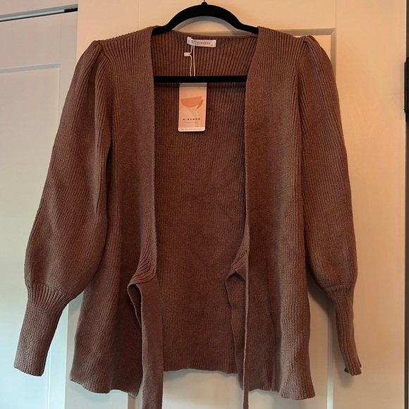 Sweaters | Taupe Wrap Around Sweater | Poshmark